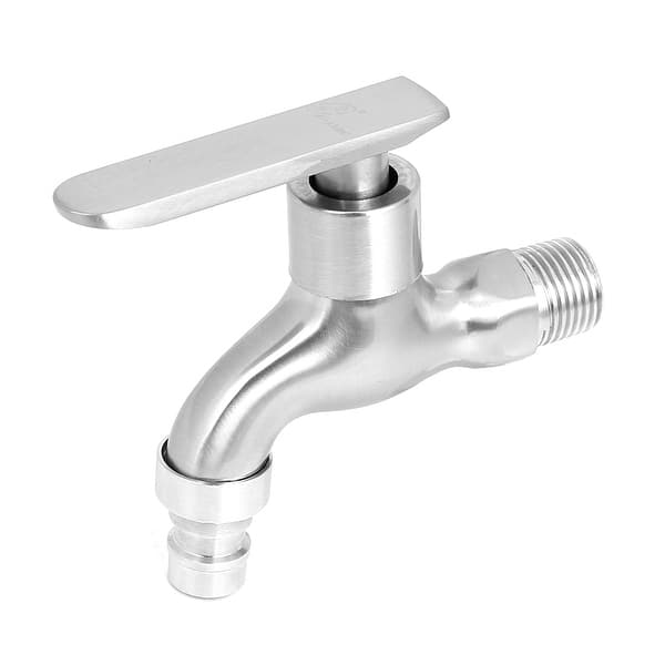 Unique Bargains Kitchen Bathroom 20mm Male Threaded Metal 90 Degree ...