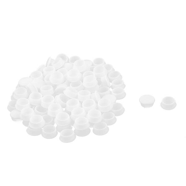 Plastic Flush Type Furniture Insert Locking Hole Plug White 15mm Fit ...