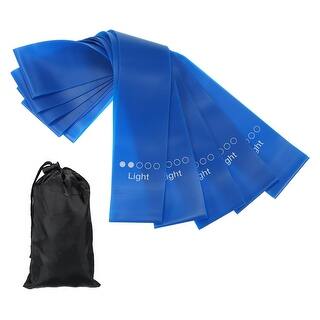Resistance Bands Set, 5pcs 10-15 LBS Workout Bands with Carry Bag, Blue ...