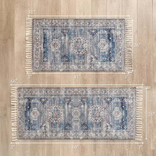 Jessica Simpson Machine Washable, Slip Resistant Accent and Runner Rugs ...
