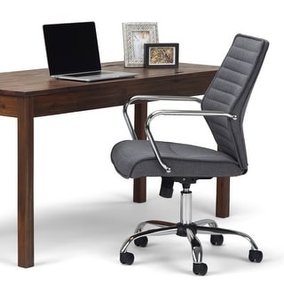 WYNDENHALL Leland Swivel Adjustable Executive Computer Office Chair in ...