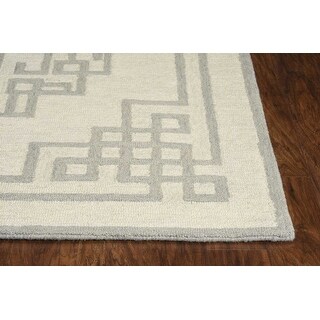 2' x 4' Ivory Grey Wool Area Rug - 3'6" - Bed Bath & Beyond - 39591020