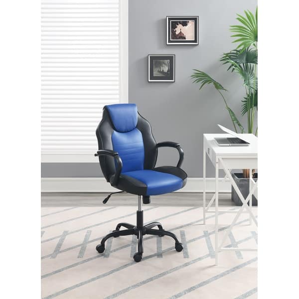 Ergonomic Faux Leather Gameing Computer Chair, Modern Office Chair with ...