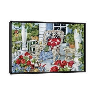 iCanvas "Front Porch With White Rocker" by Susan Winget Framed Canvas ...