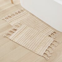 Lucky Brand Overtufted Cotton Fringe Boho Bathroom and Home Decor Bath ...