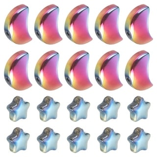 Star Moon Shaped Beads, Acrylic Spacer Assorted Beads Aesthetic Beads ...
