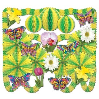 Spring Fling Decorating Kit with Cutouts, Tissue Decorations and ...