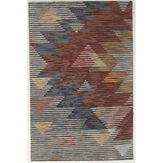 Caravan Gray Area Rug - 5' 1'' X 7' 11'' - 5' 1'' X 7' 11'' - Bed Bath ...
