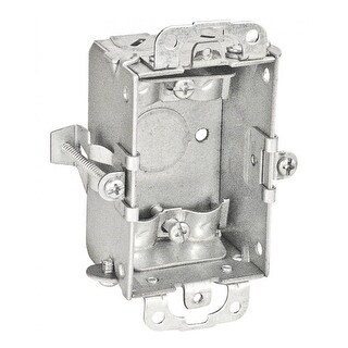 10 Pcs, 1-1/2 in. Deep Switch Box with Clamps for Nonmetallic Sheathed ...