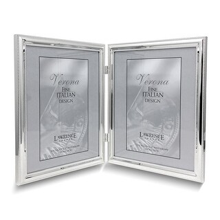 Curata Silver-Tone Portrait Hinged Polished Double Beaded 8x10 Double ...