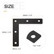 L Shape Brace 80mmx80mm Mending Repairing Flat Brackets with Screws ...