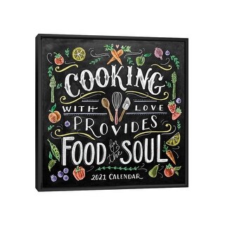 iCanvas "Cooking With Love Veggies" by Lily & Val Framed Canvas Print ...