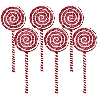 A&B Home Set of 6 Red Hollipop Picks - Bed Bath & Beyond - 41678840