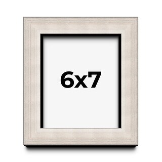 6x7 Shadow Box Frame Silver Real Wood Contemporary Shadowbox Display ...