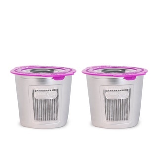 Perfect Pod 2-Pack Cafe Fill Stainless Steel Reusable K Cup Coffee Pod ...