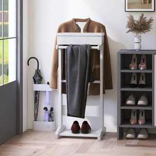 Modern Minimalist Coat Rack with Portable Clothing Rack, Storage Shelf ...