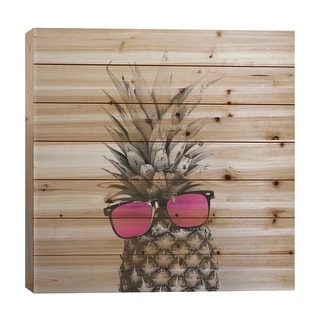 Mrs. Pineapple Print On Wood by Chelsea Victoria - Multi-Color - Bed ...