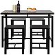 Moda Table with 4 Chairs,5 Piece Dining Set with Counter and Pub Height ...