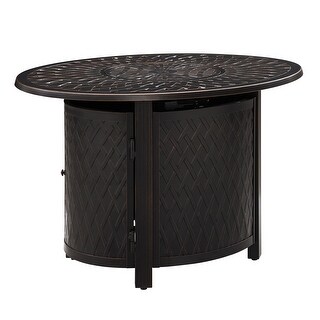 Morrison Aluminum Oval LPG/NG Fire Pit - S - Bed Bath & Beyond - 34525966