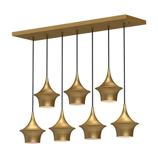 Alora Lighting LP523036 Emiko 7 Light 36" Wide Linear Pendant - Bed ...