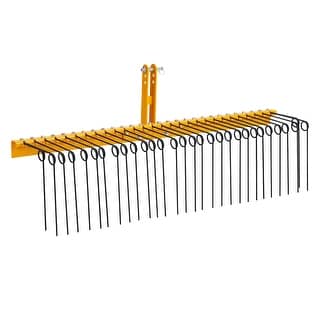72" Pine Straw Needle Rake,30 Coil Spring Tines Pine Needles Rakes ...