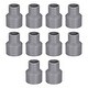 PVC Reducing Coupling Hub by Hub, DWV Pipe Fitting, Gray 10Pcs - Bed ...