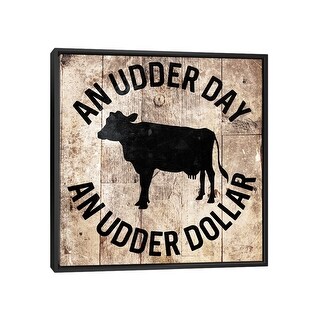 iCanvas "Udder Day" by Milli Villa Framed Canvas Print - Bed Bath ...