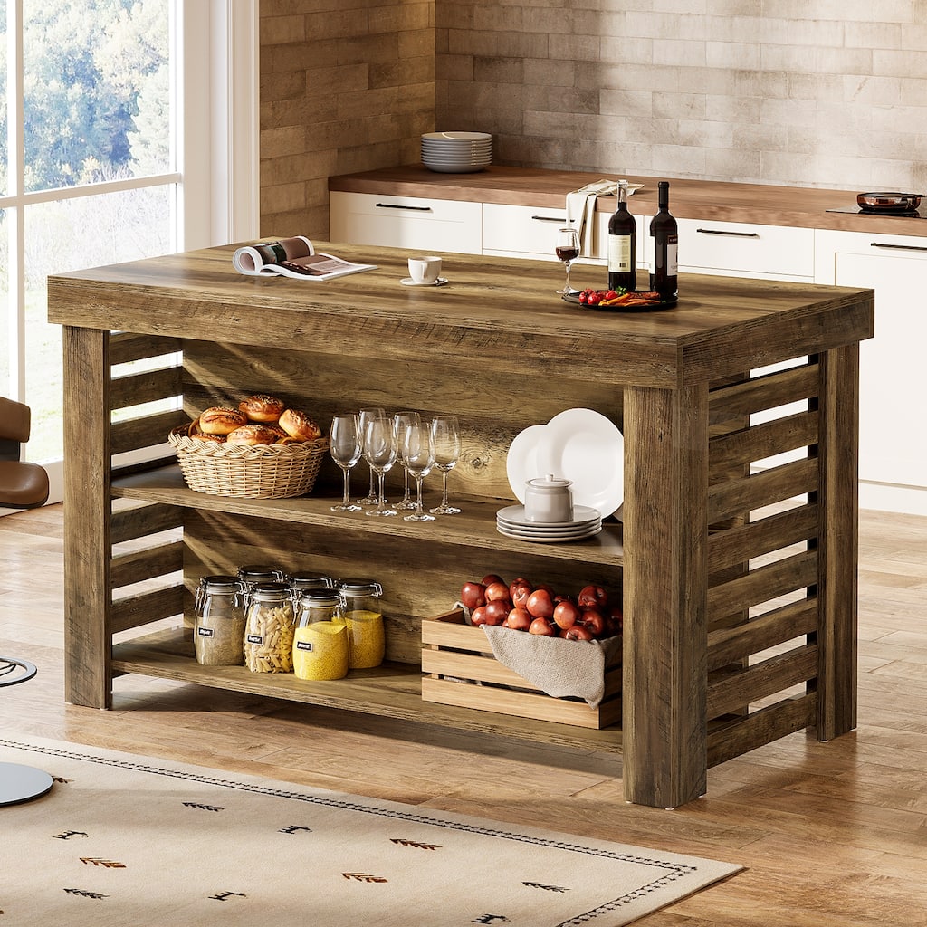 Kitchen Island with Storage, 55