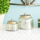 CosmoLiving by Cosmopolitan Gold Glass Living Room Decorative Jars with ...