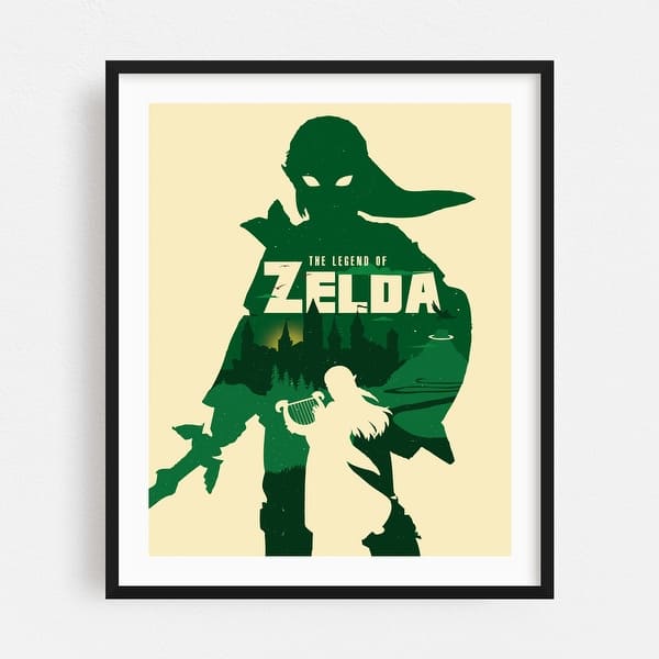 The Legend Of Zelda art Illustrations Minimal Art Print/Poster - Bed ...