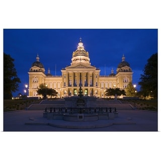 "Facade of a government building, Iowa State Capitol, Des Moines, Iowa ...