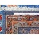 Shahbanu Rugs Cornflower Blue Densely Woven Shiny Wool Hand Knotted ...