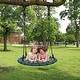 750lbs 40“ Spider Web Saucer Tree Swing for Kids Adults, Outdoor Net ...