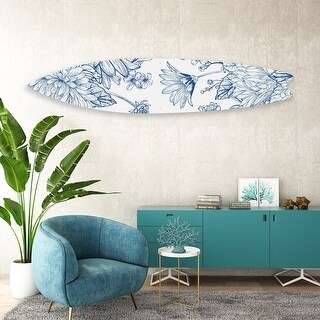 Floral Acrylic Surfboard Wall Art - Bed Bath & Beyond - 37631934