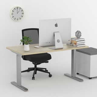 Electric Stand up Desk ,With Digital display + 4 memory Buttons + 1 USB ...