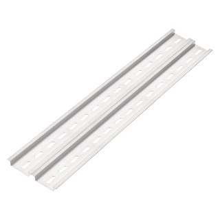300mm x 35mm x 7.5mm DIN Rail Slotted Aluminum Mounting Guide 2 Pcs ...