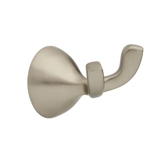Delta FND35-SS Foundations Collection Double Robe Hook, Stainless Steel ...