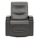 Spruce & Spring Regan Leather Power Recliner Swivel Glider Rocker with ...