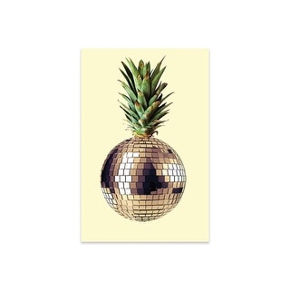 Ananas Party Print On Acrylic Glass by Kiki C Landon - Bed Bath ...