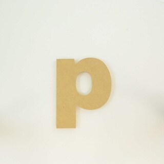 1 Pc, 6 X 1/2" MDF Letter "p" in The Arial Font Lower Case - natural ...