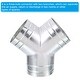 6 Inch 3 Way Duct Splitter Y Connector Air Vent Duct Hose Exhaust Pipe ...