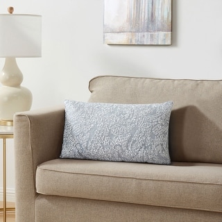 VCNY Home 12" x 20" White/Grey Boucle Metallic Decorative Pillow - Bed ...