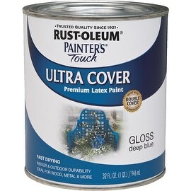 RustOleum Deep Blue Latex Paint - Bed Bath & Beyond - 12472931