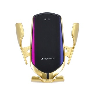 Gold Wireless Car Smartphone Charger Portable Cell Phone Mobile Hount ...