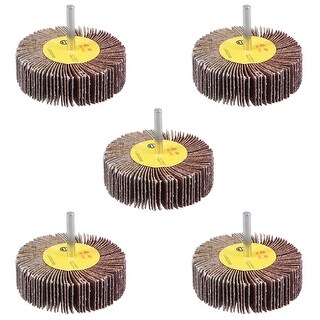 3 Inch Flap Wheels Shank Mounted Sanding Disc Abrasive Wheel 80 Grits 5 ...