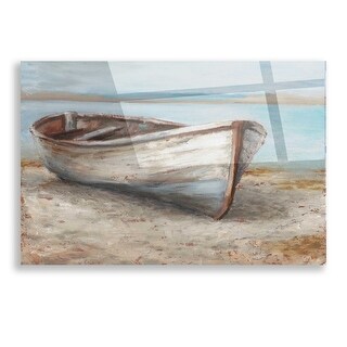 Epic Art 'Whitewashed Boat I' by Ethan Harper, Acrylic Glass Wall Art ...