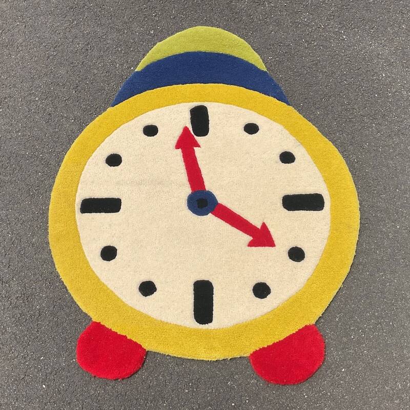 HERAT ORIENTAL Handmade Indo Multicolor Clock Wool Rug - 2'8 x 3'8 - On ...