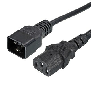 AC Power Cord 3 Prong C20 Male to C13 Female 1M 16A Extension Cable ...