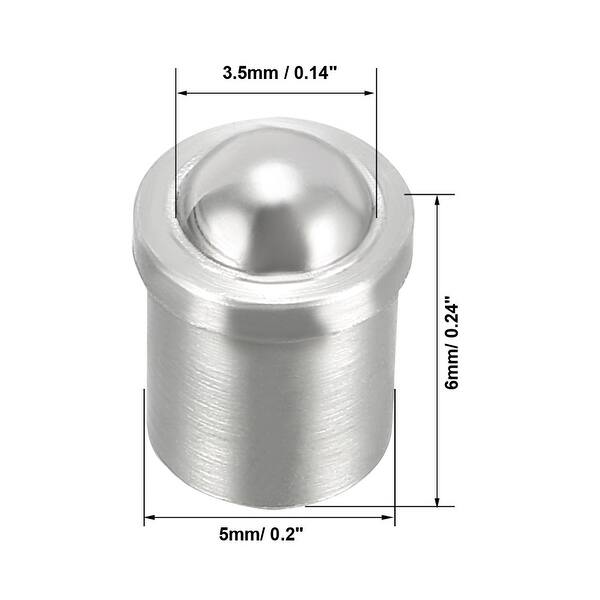 Door Cabinet Closet 5mm Dia Stainless Steel Ball Catch Latch Catcher ...