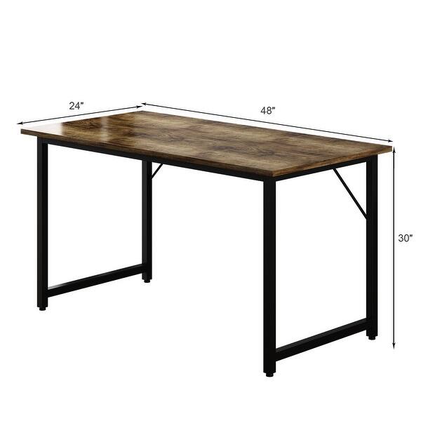TiramisuBest Industrial Style Computer Desk Home Office Writing Desk ...